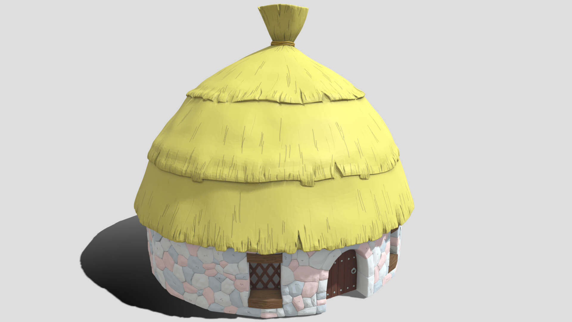 Gaul Village Houses - 3D Model by Buncic