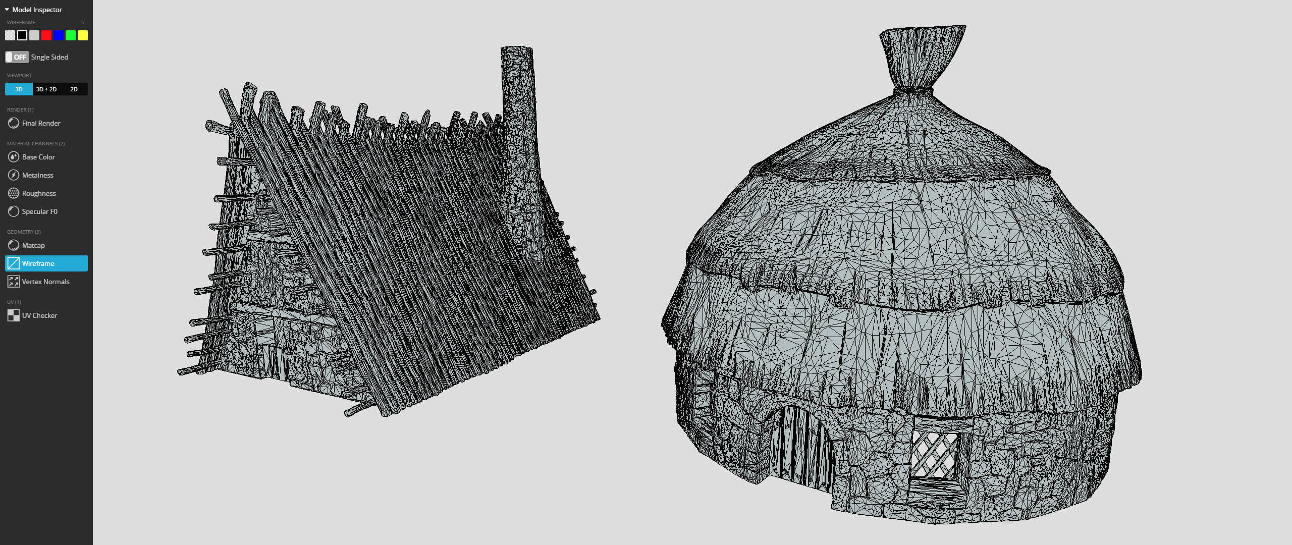 Gaul Village Houses - 3D Model by Buncic