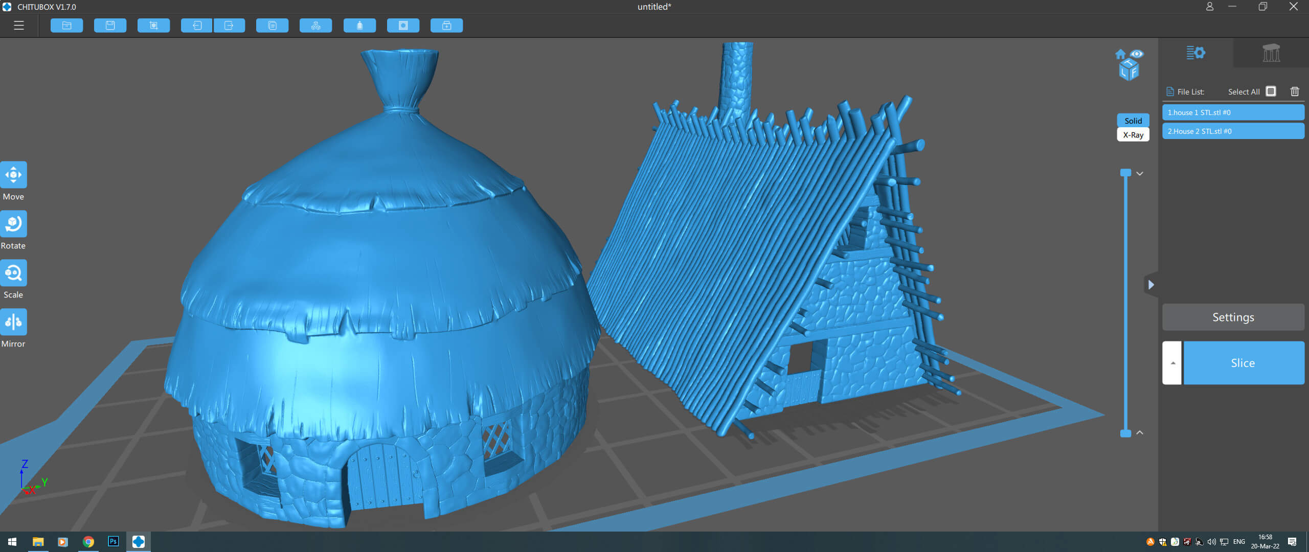 Gaul Village Houses - 3D Model by Buncic