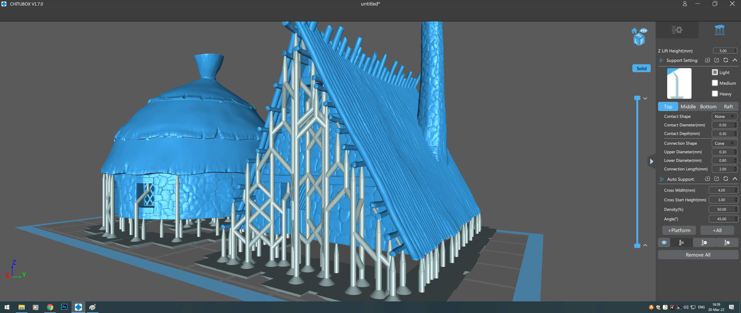 Gaul Village Houses - 3D Model by Buncic