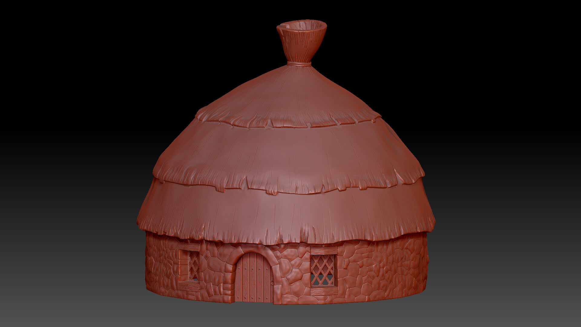 Gaul Village Houses - 3D Model by Buncic