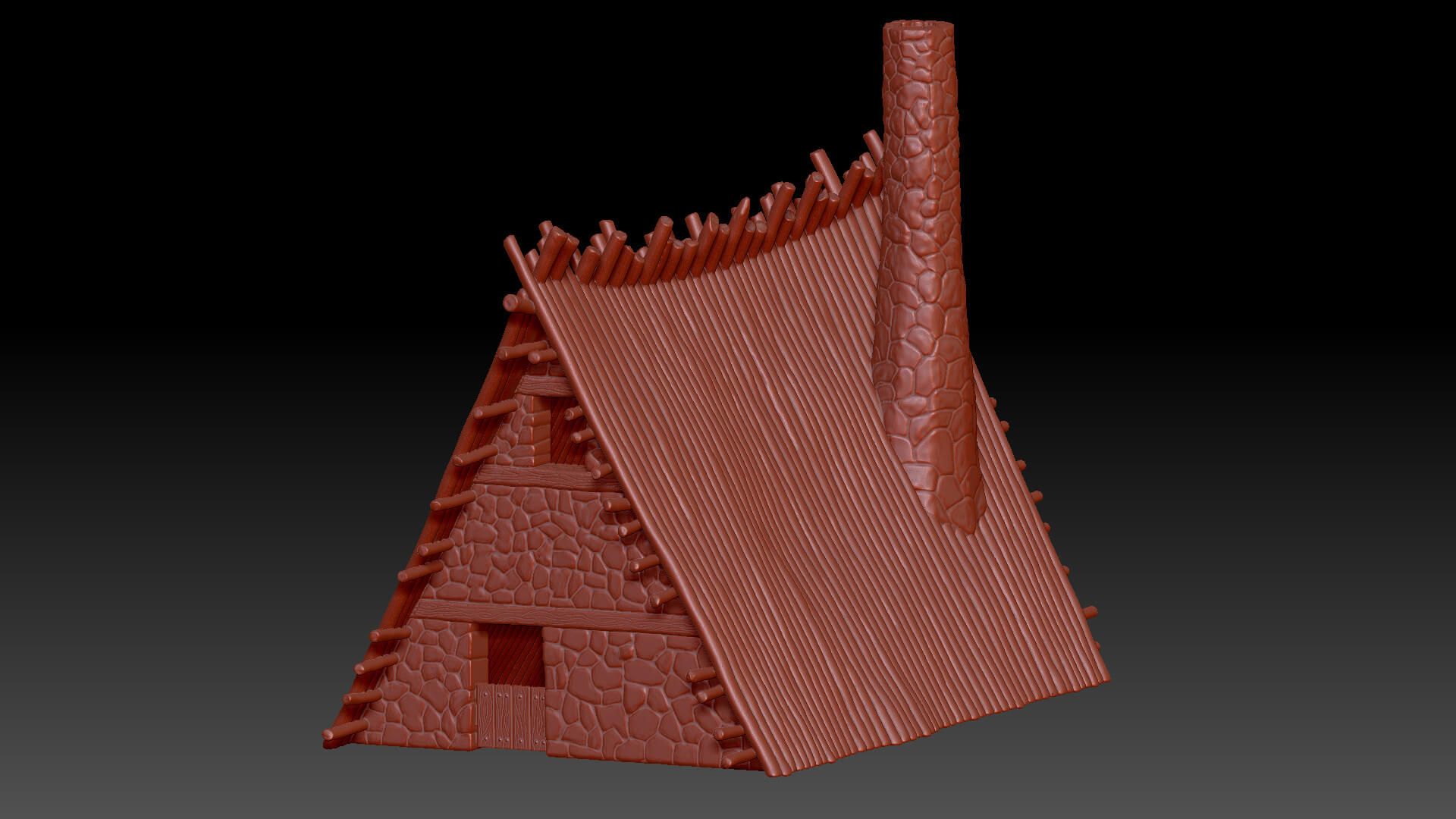 Gaul Village Houses - 3D Model by Buncic