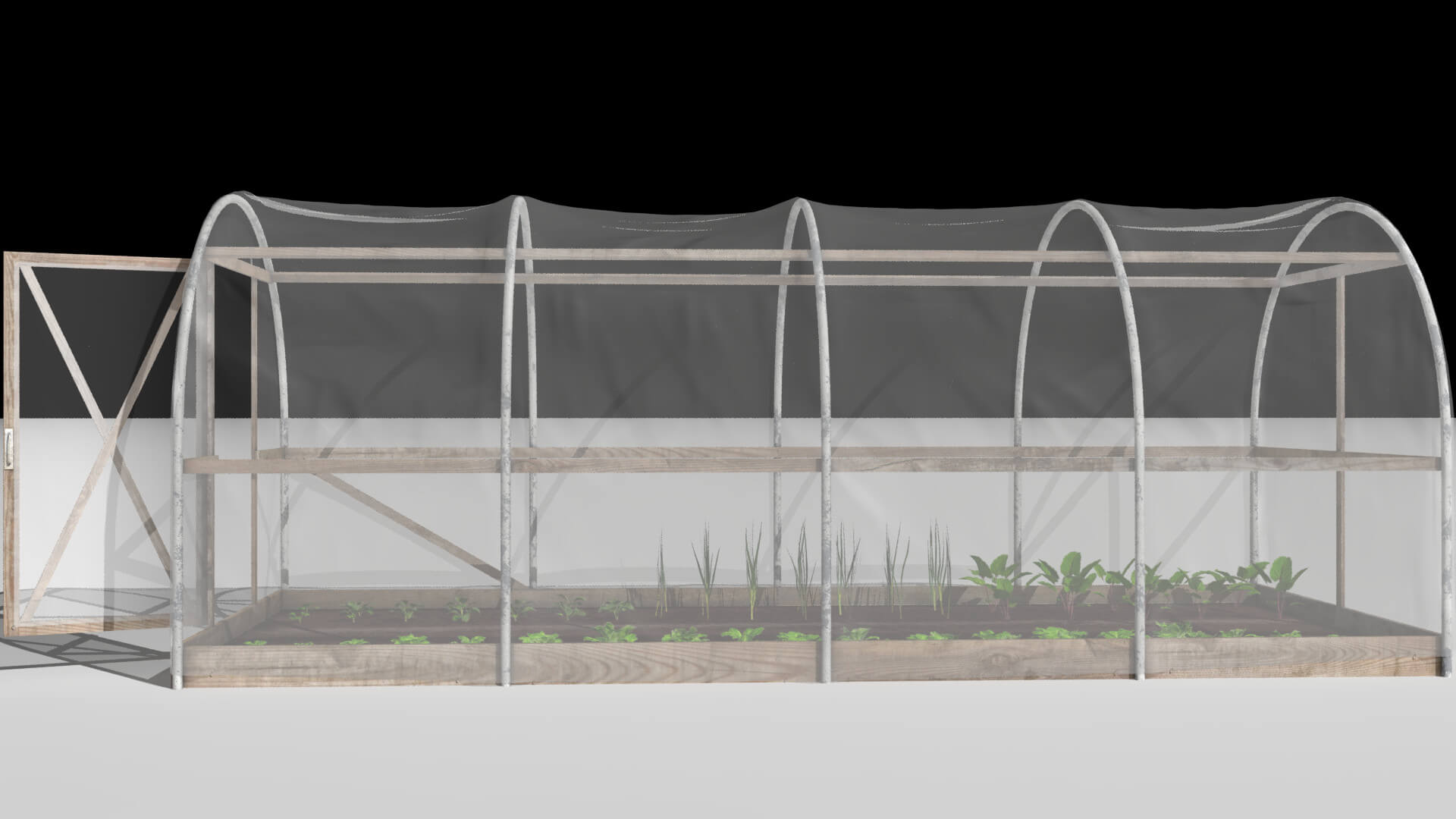 Plastic Greenhouse - 3D Model by Buncic