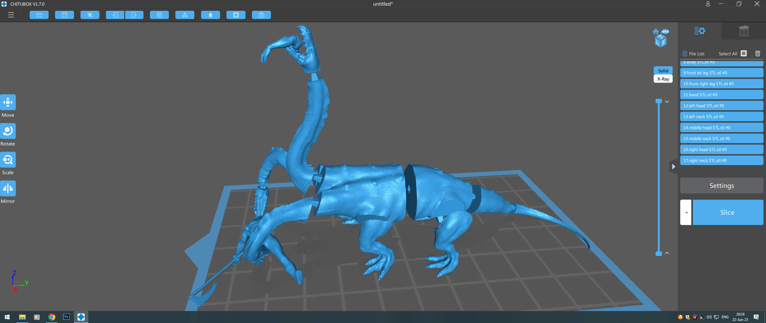 Hydra Eating - 3D Model by Buncic