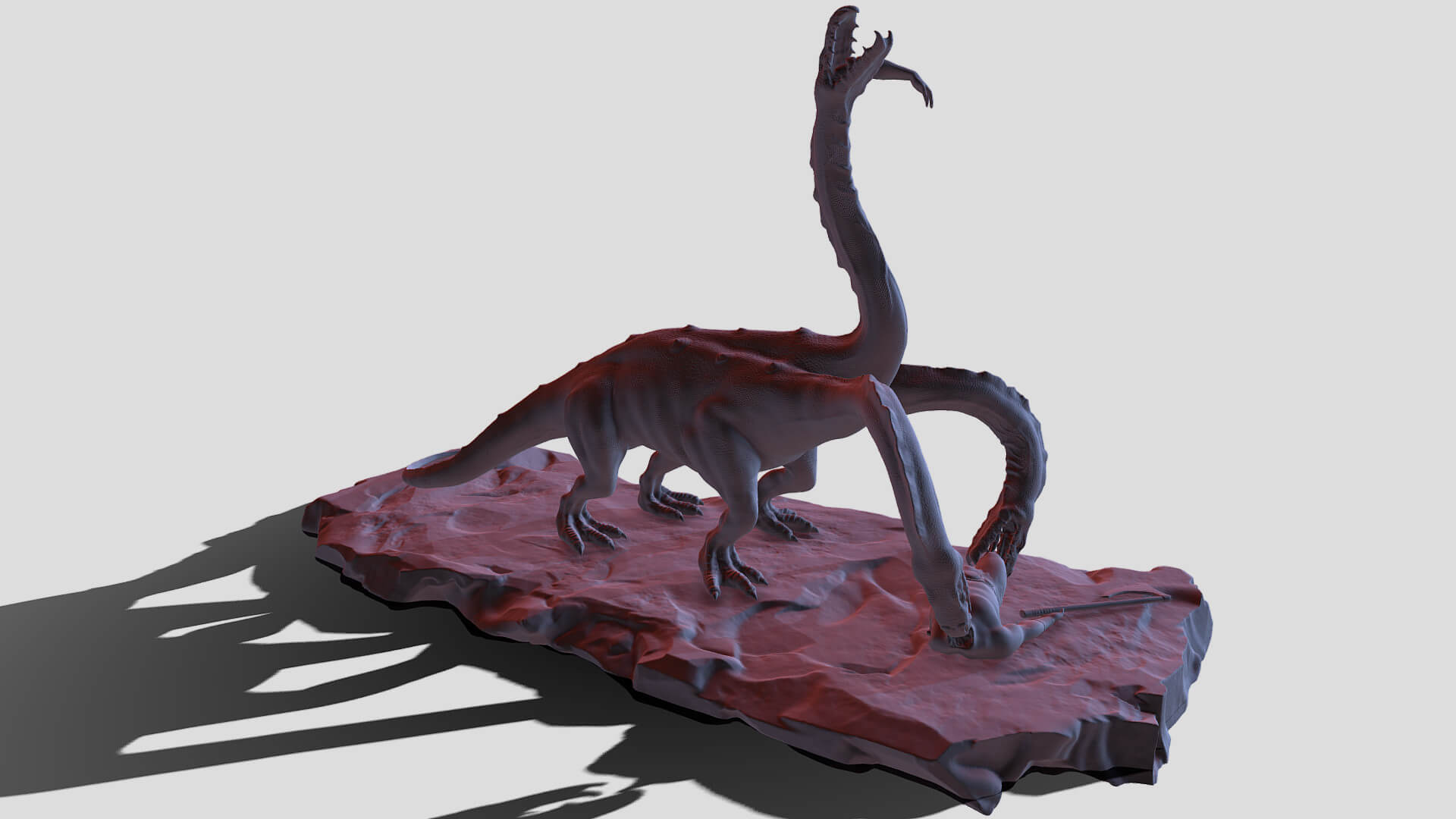 Hydra Eating - 3D Model by Buncic