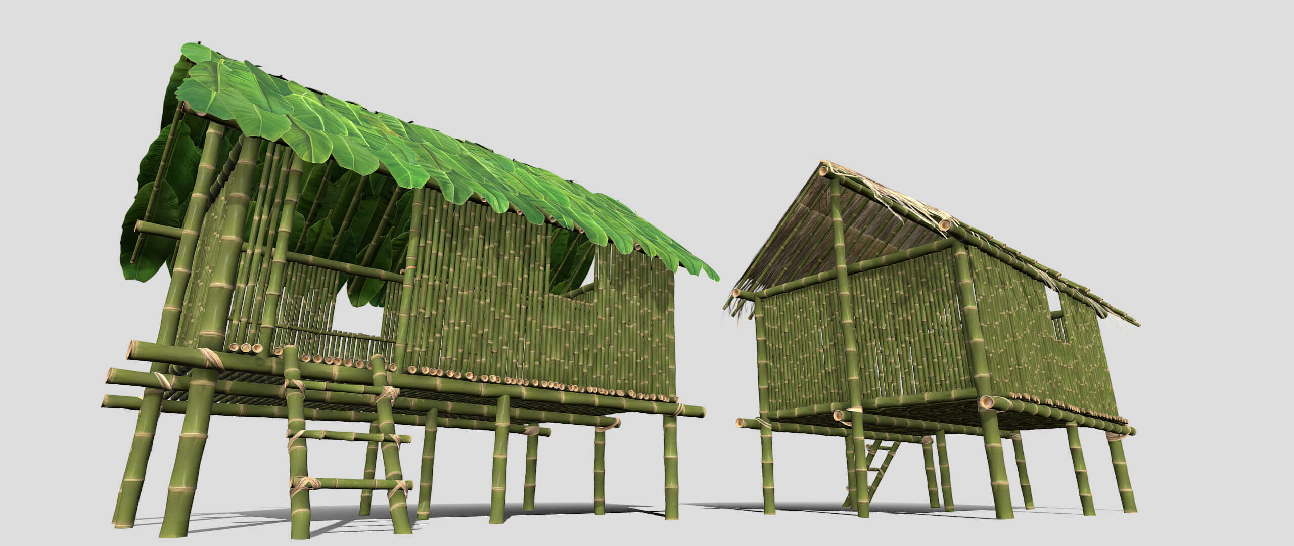 Jungle Hut Low Poly - 3D Model by Buncic
