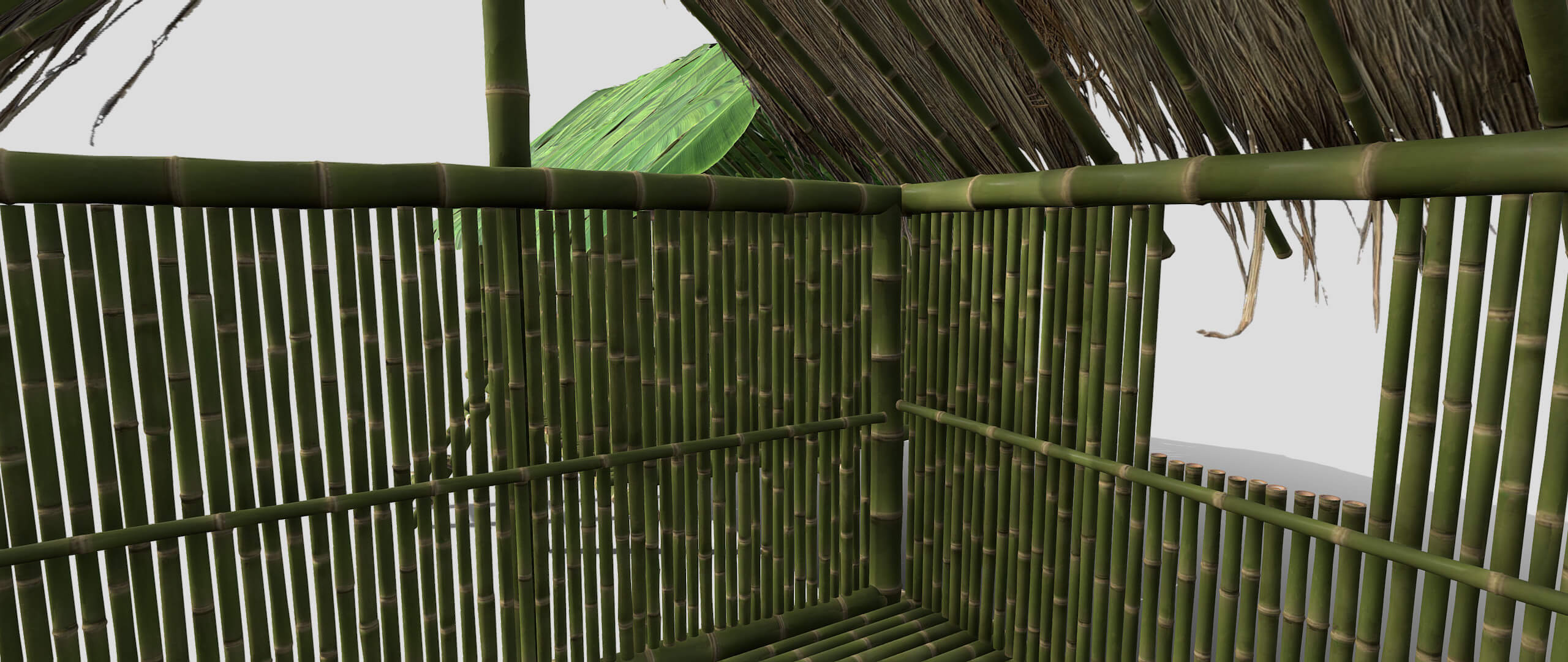 Jungle Hut Low Poly - 3D Model by Buncic