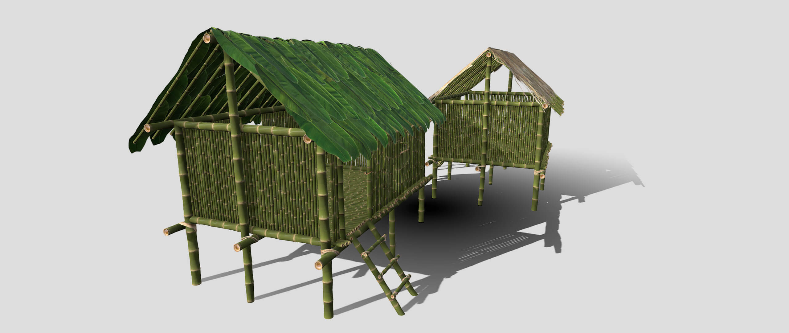 Jungle Hut Low Poly - 3D Model by Buncic