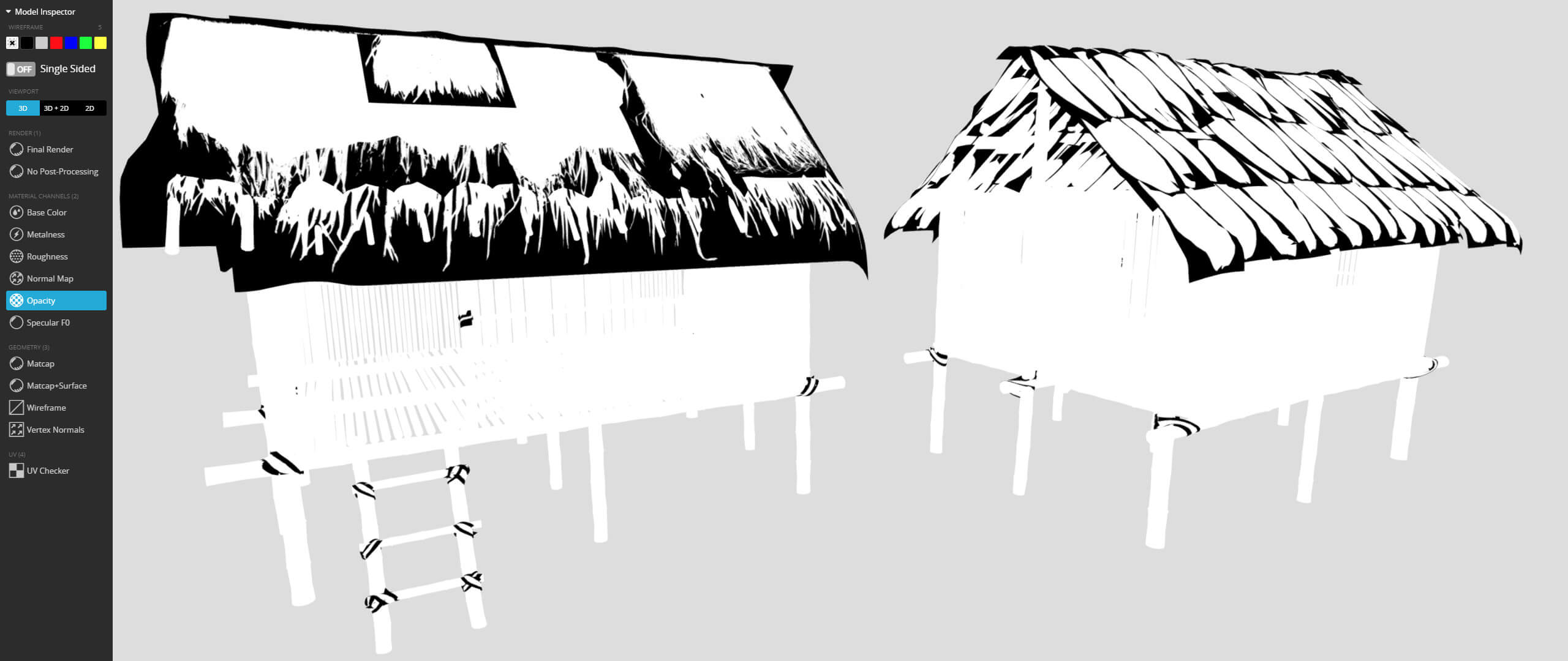 Jungle Hut Low Poly - 3D Model by Buncic