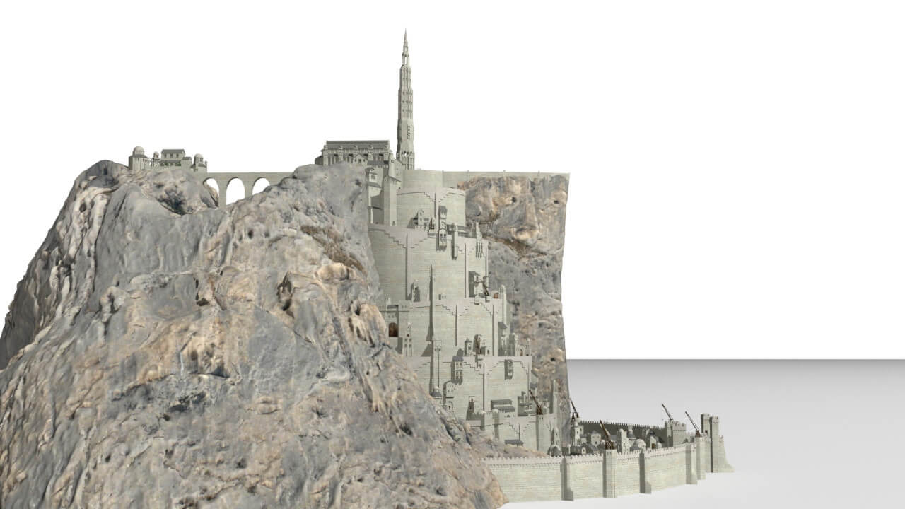 Minas Tirith - 3D Model by Buncic