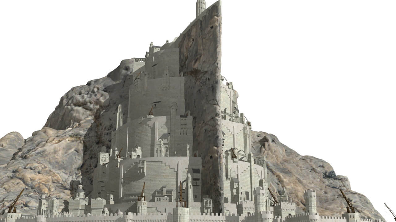 Minas Tirith - 3D Model by Buncic