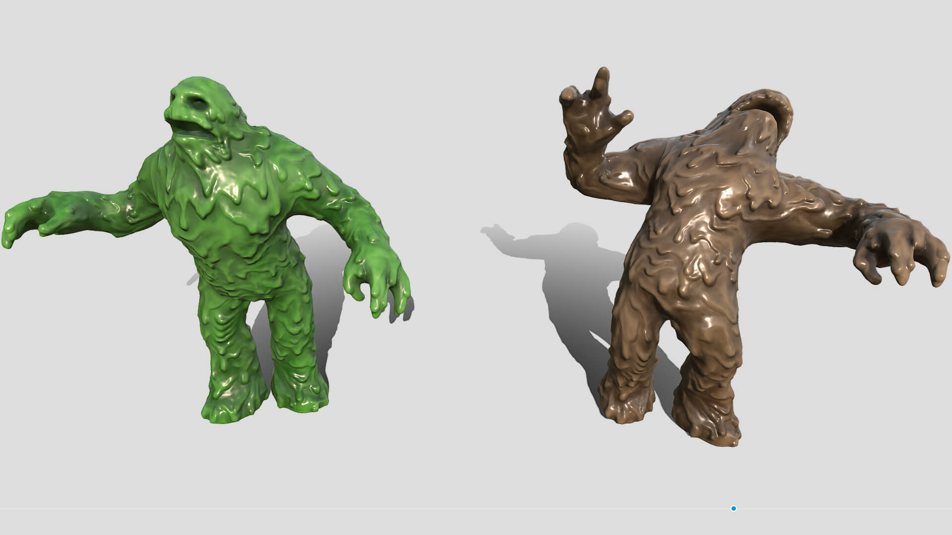 Mudman and Swampman - 3D Model by Buncic