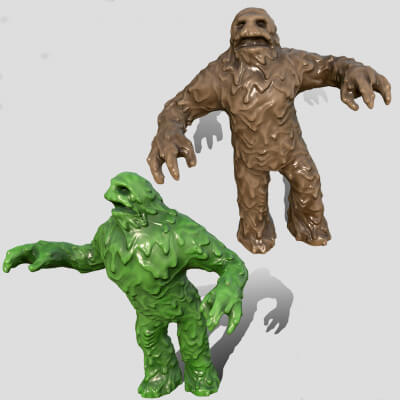 Mudman and Swampman - 3D Model by Buncic