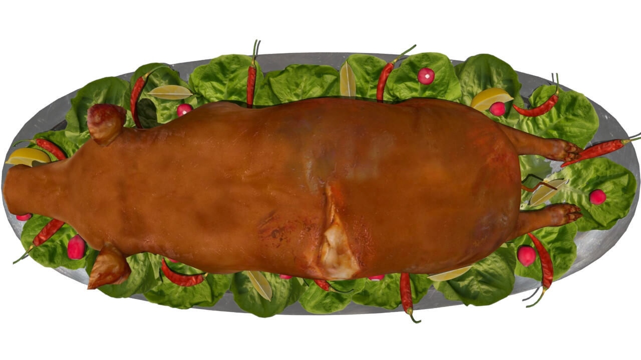 Pig Roast - 3D Model by Buncic
