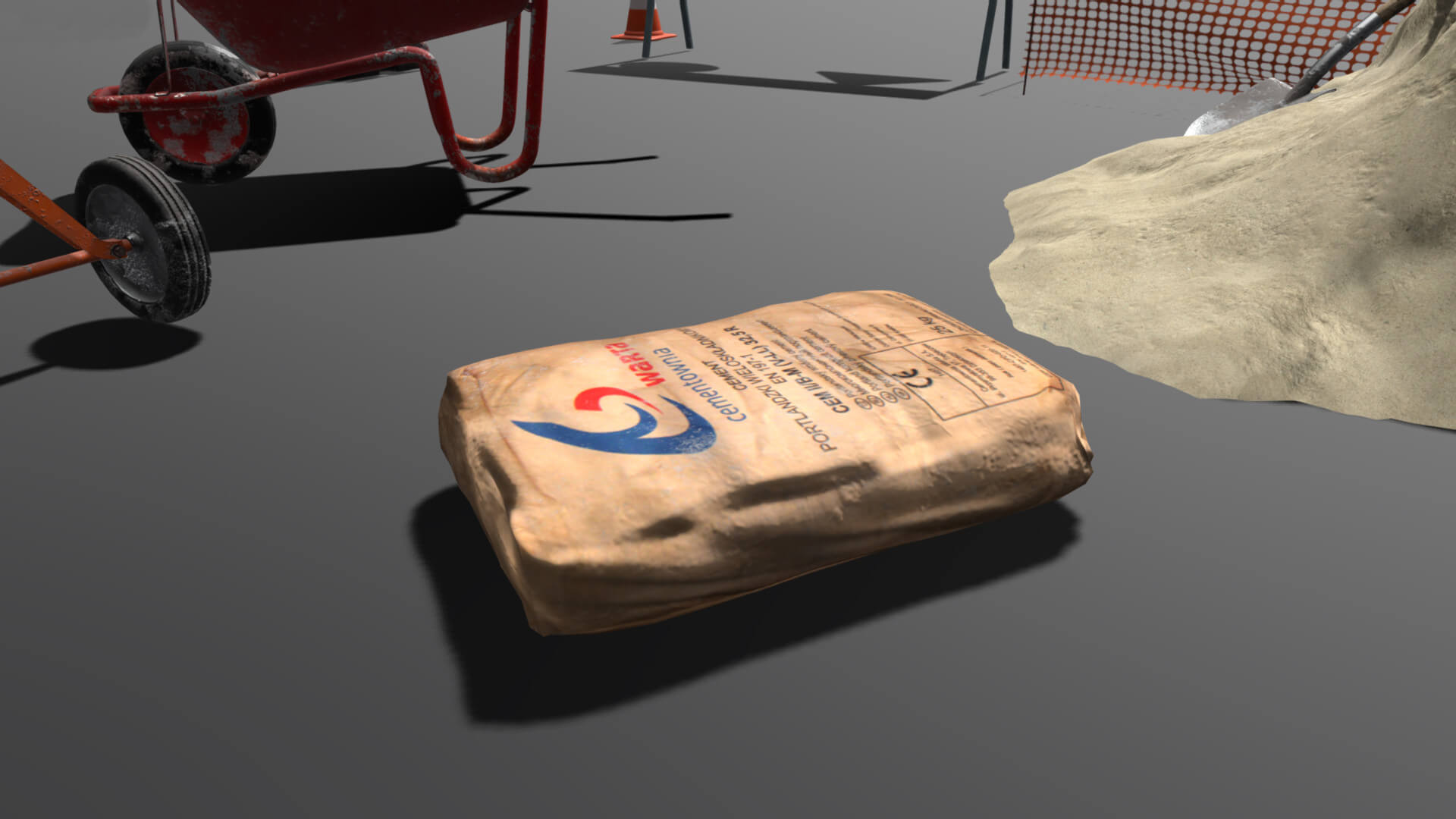 Roadwork Construction - 3D Model by Buncic