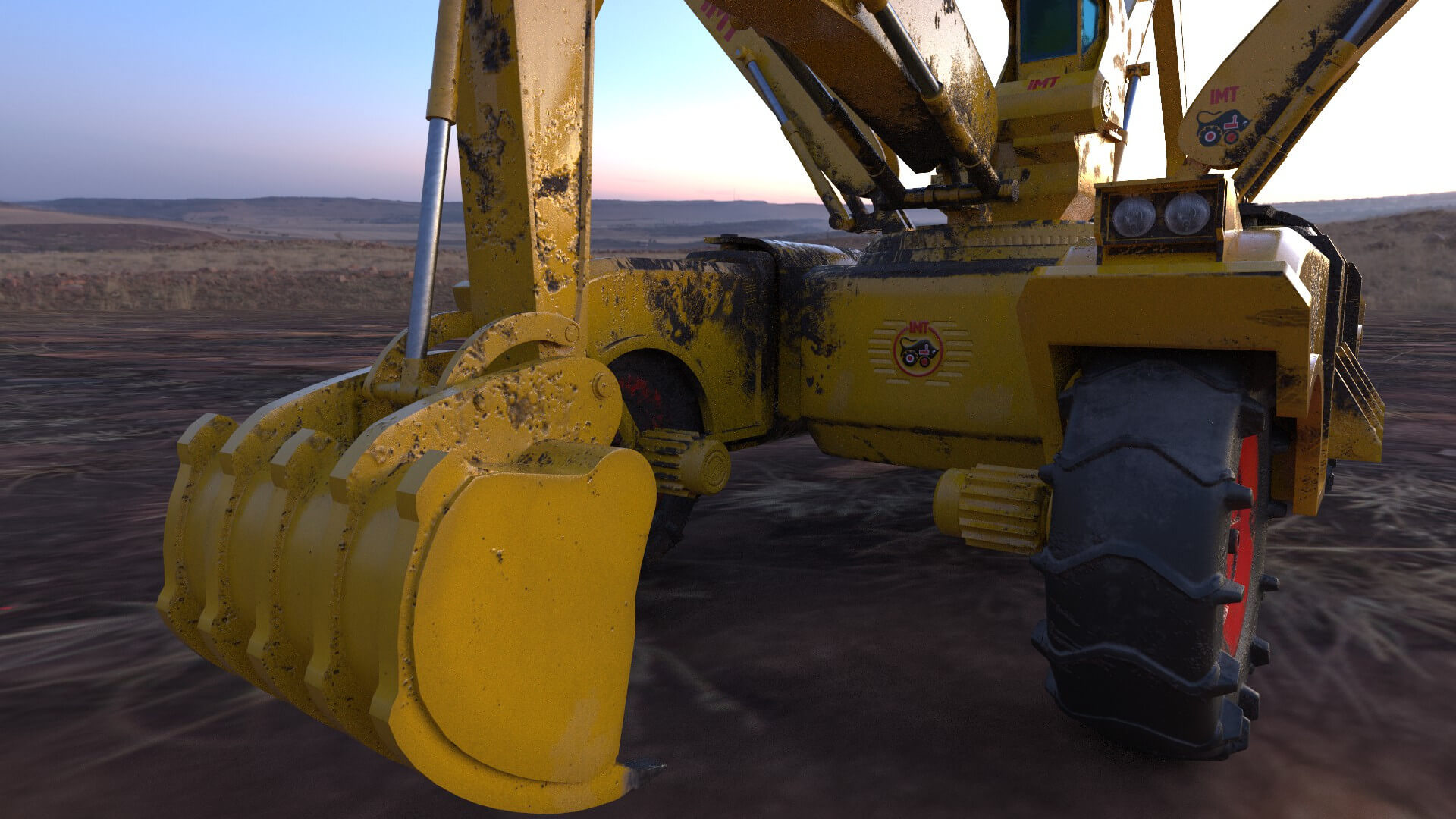 Si Fi Construction Machine - 3D Model by Buncic