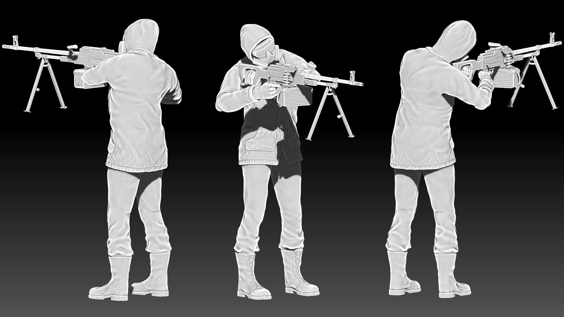 Stalker Soldiers - 3D Model by Buncic