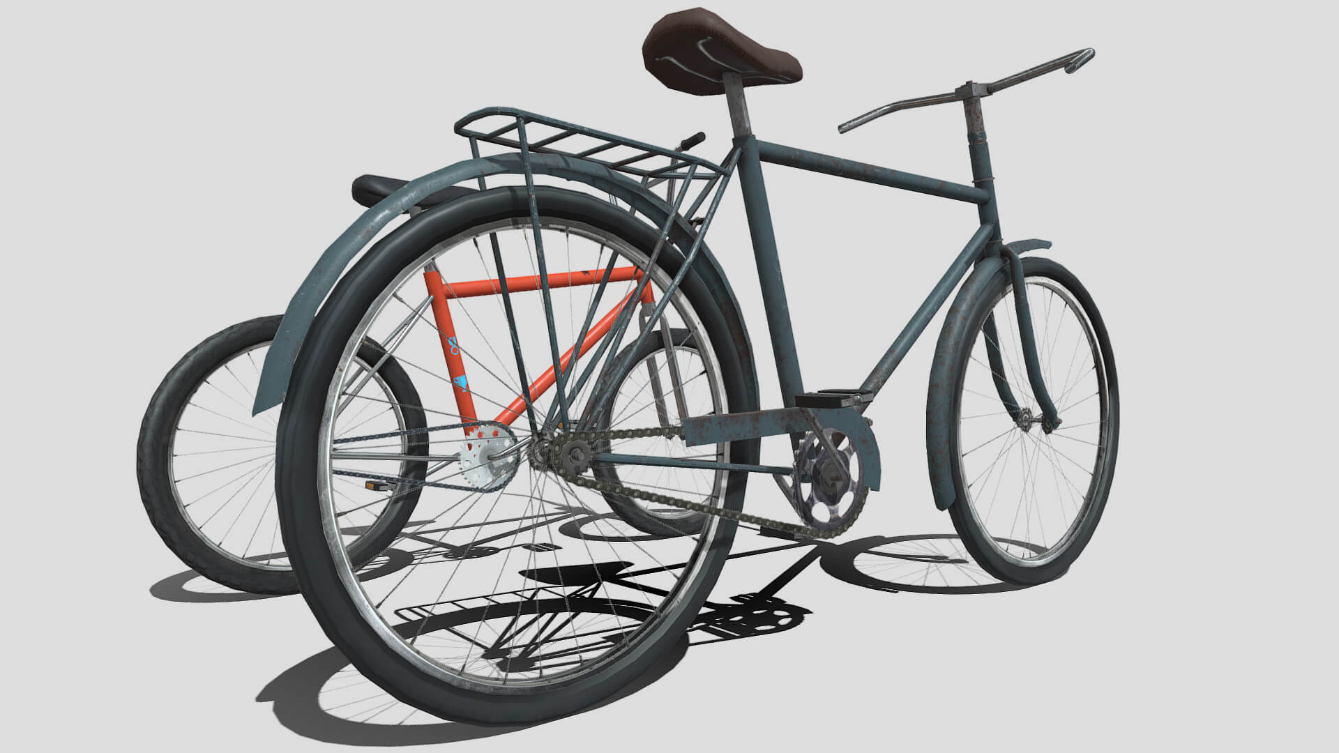 Two Low Poly Bikes - 3D Model by Buncic