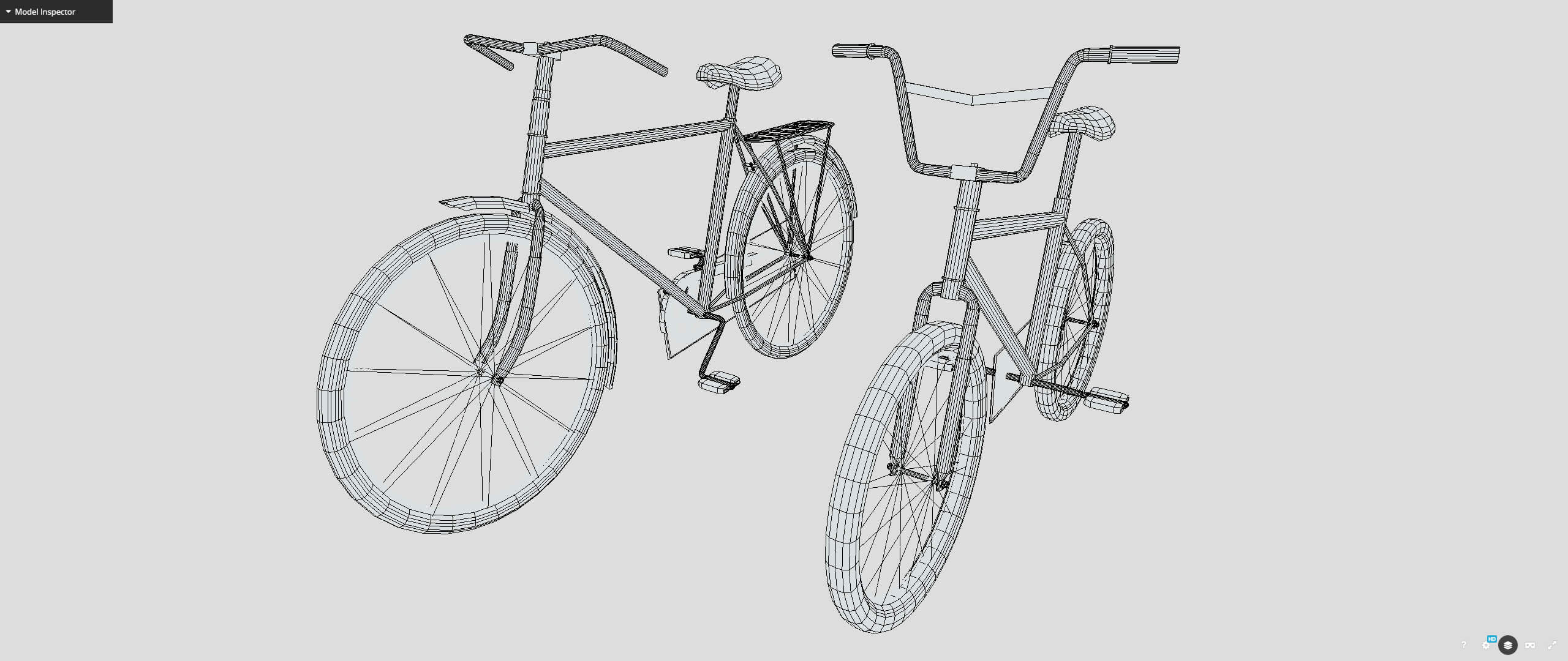 Two Low Poly Bikes - 3D Model by Buncic