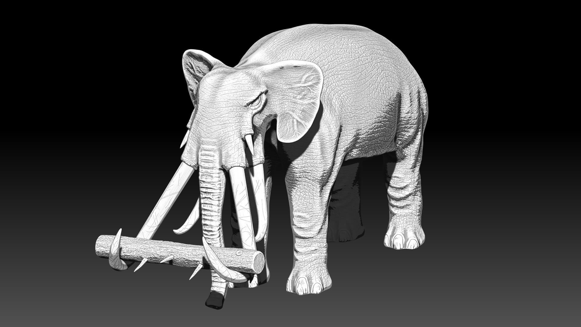 War Elephants - 3D Model by Buncic