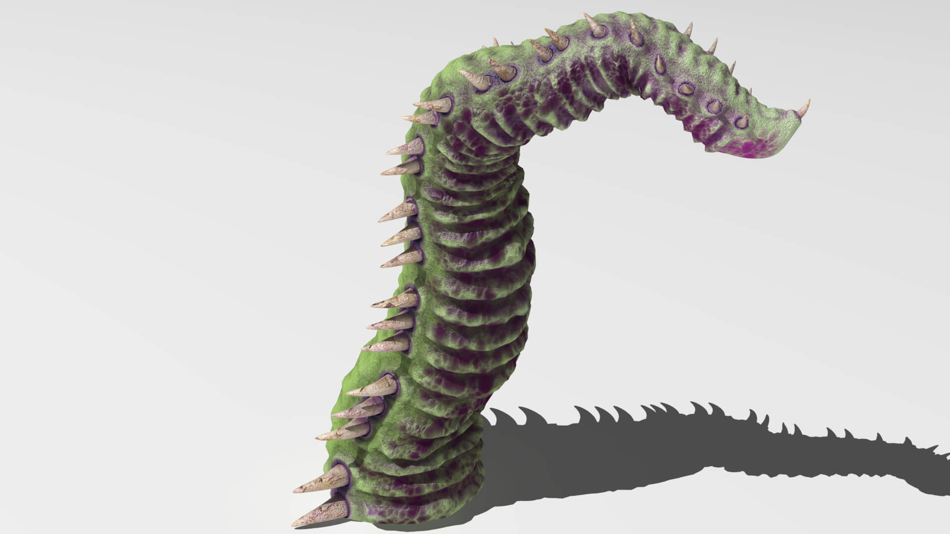 Worm Tentacle - 3D Model by Buncic