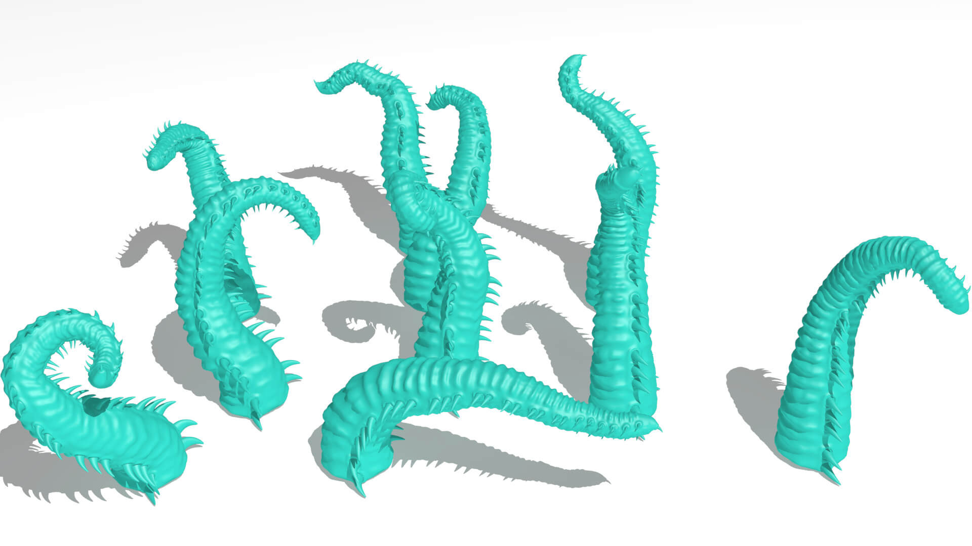 Worm Tentacle - 3D Model by Buncic