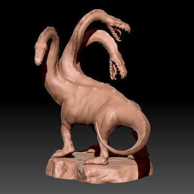 Wounded Hydra - 3D Model by Buncic