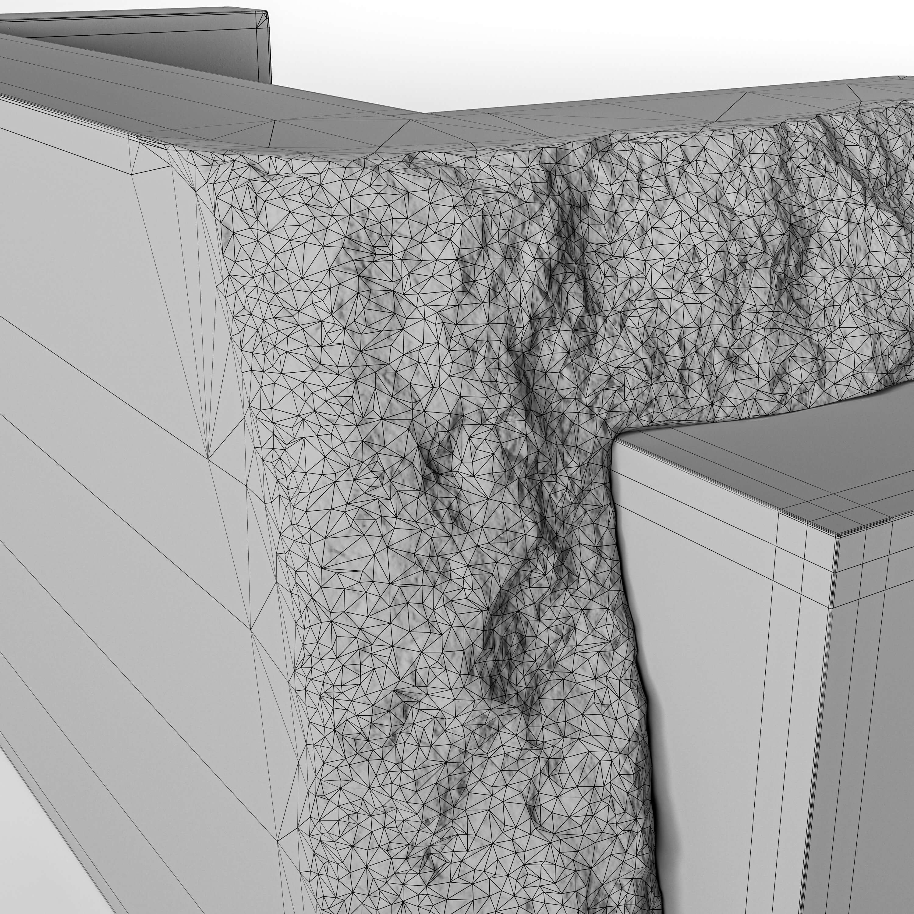 Design Reception Concrete and Brass - 3D Model by Buzoverov