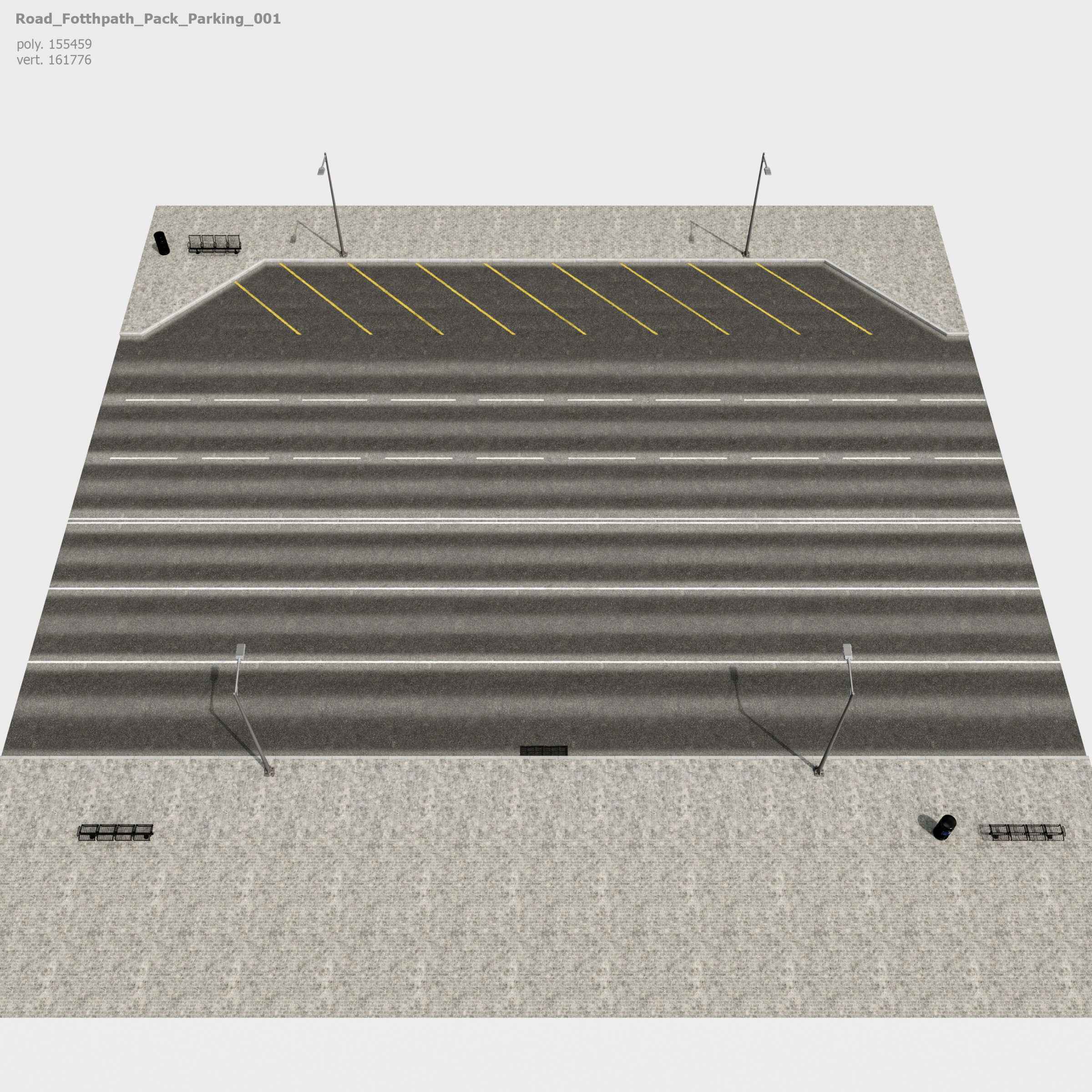 Road - Fothpath Pack 3D Model by Buzoverov
