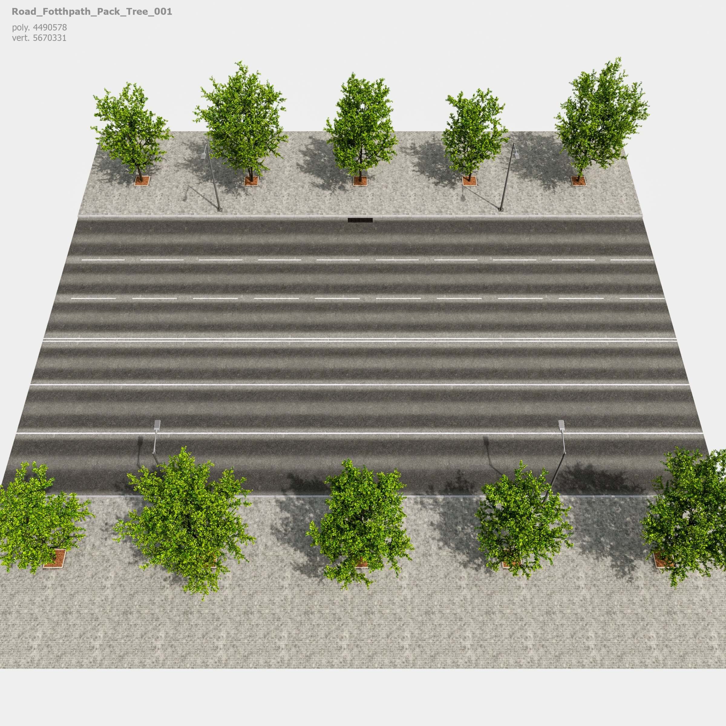 Road - Fothpath Pack 3D Model by Buzoverov