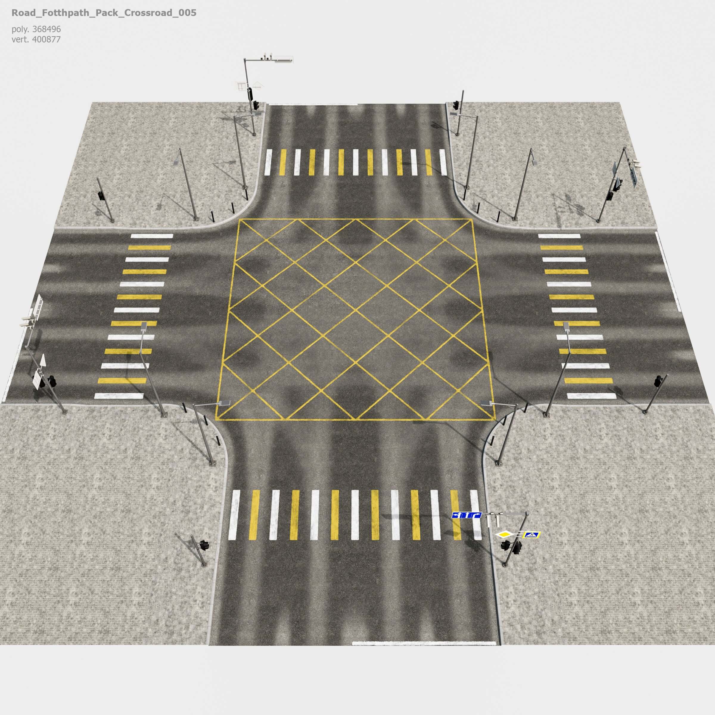 Road Intersection Texture