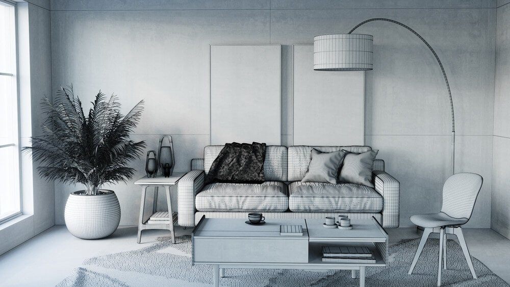 Interior Design Scene 03 - 3D Model by byarpowered