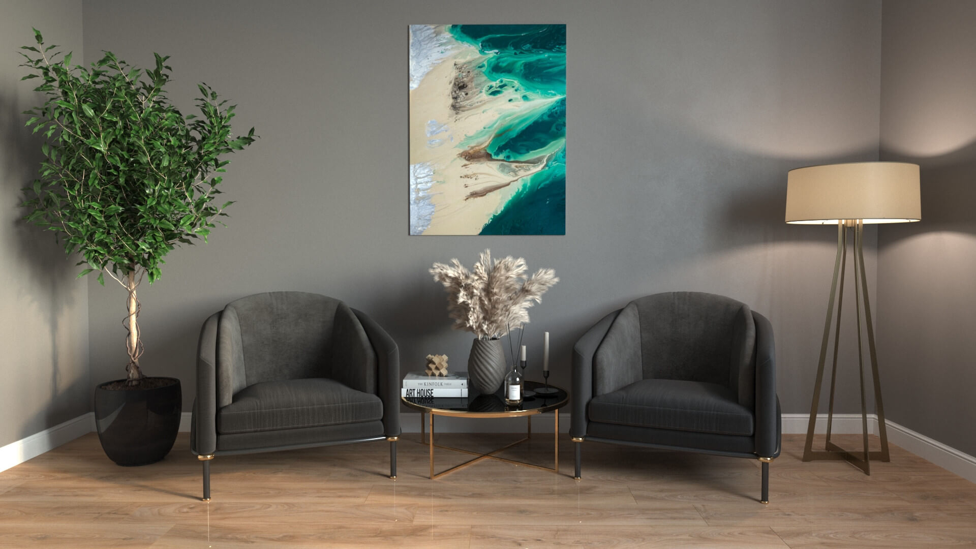 Interior Design Scene - 3D Model by byarpowered