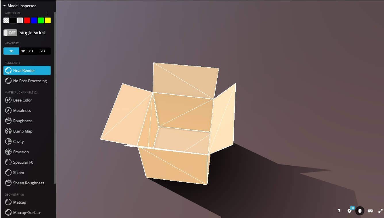 Box 400X400X400 - 3D Model by C-MES
