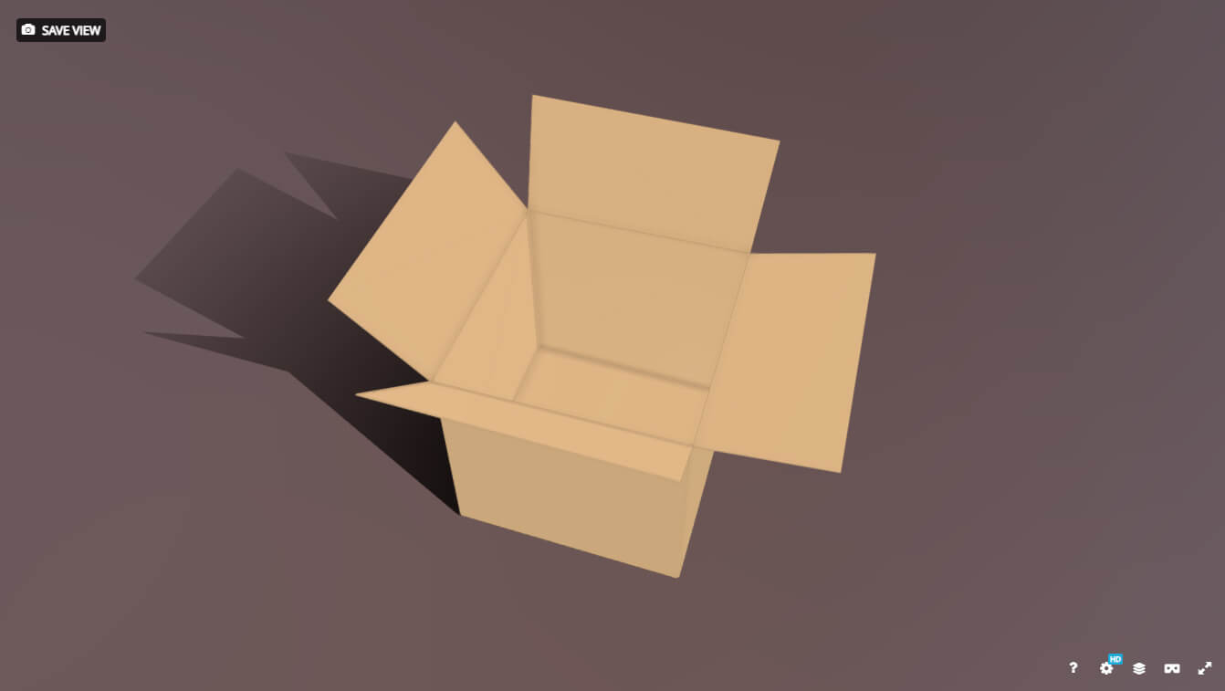 Box 400X400X400 - 3D Model by C-MES