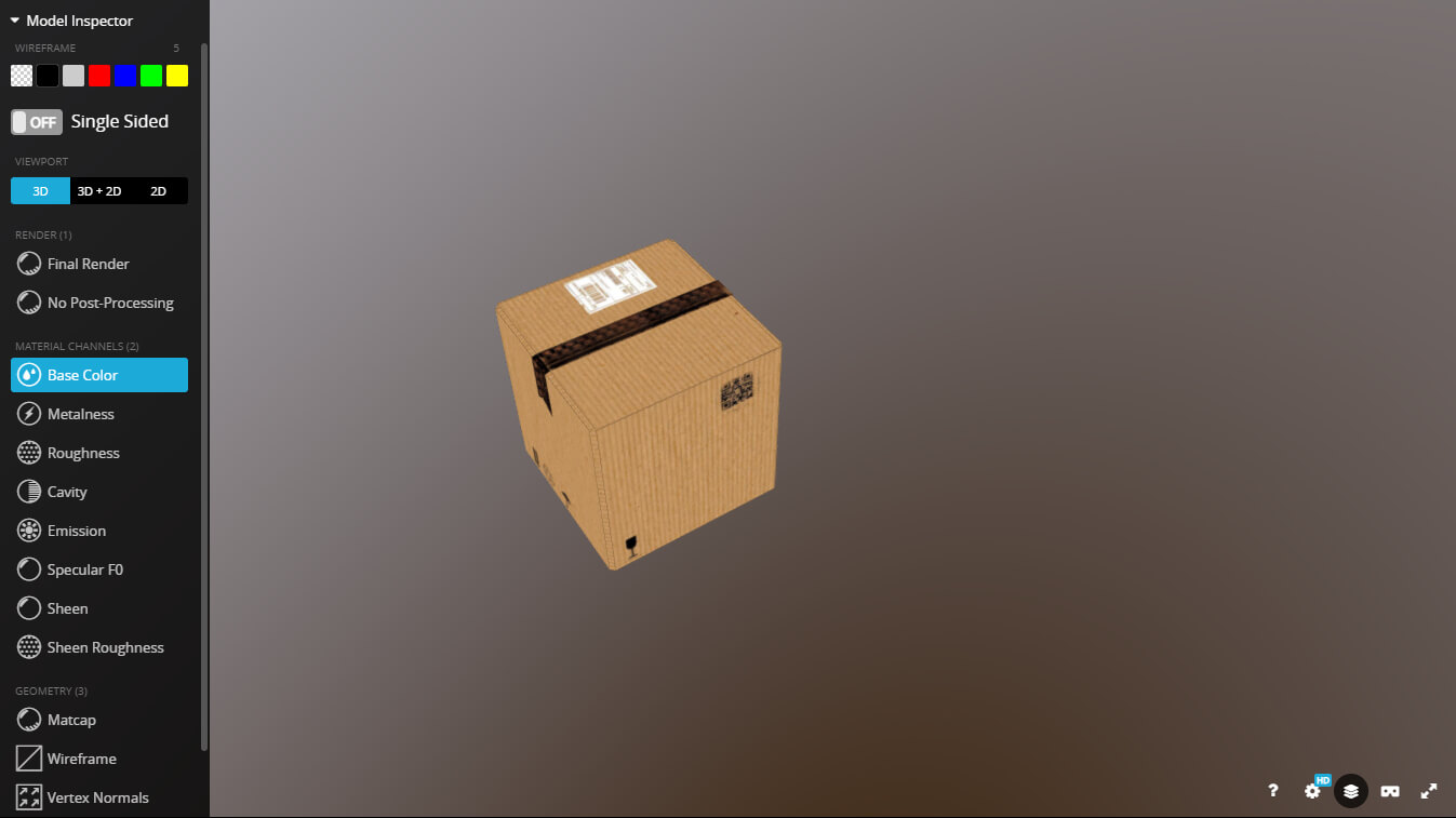 Box 300 X 300 X 300 - 3D Model by C-MES
