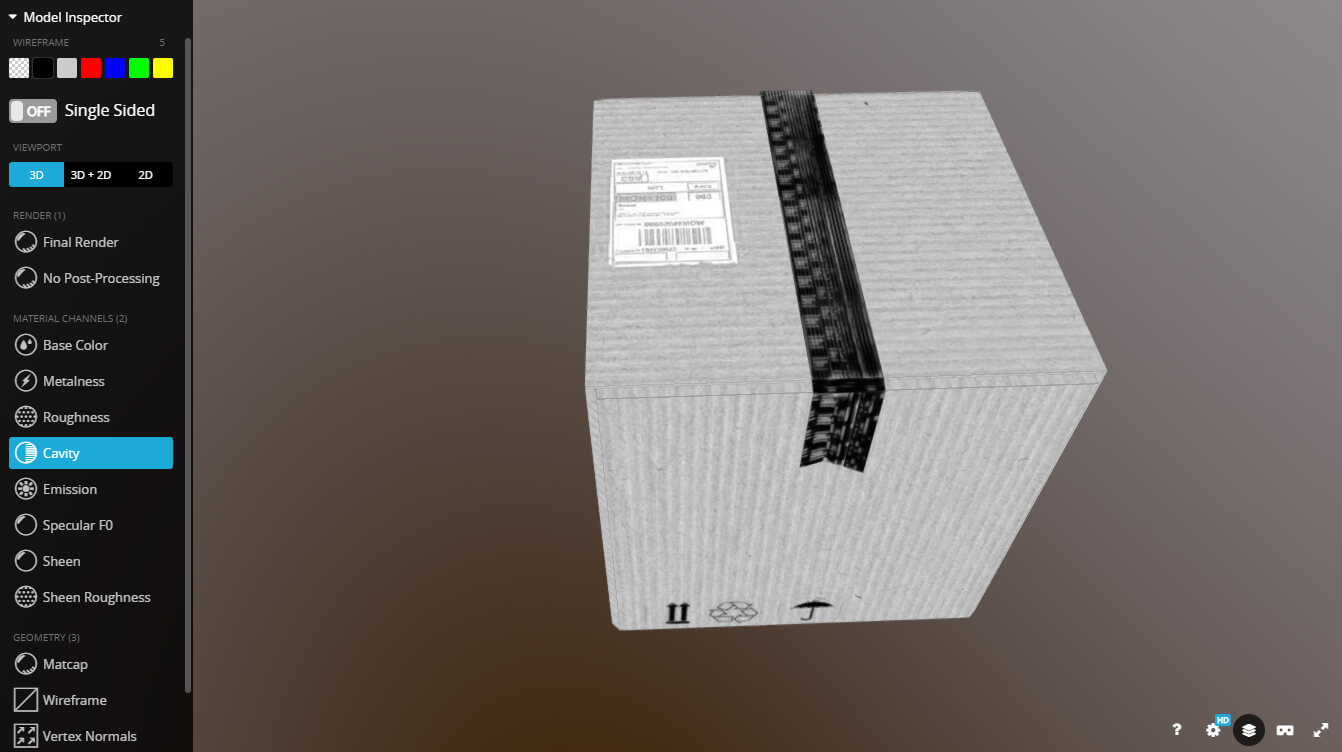 Box 300 X 300 X 300 - 3D Model by C-MES