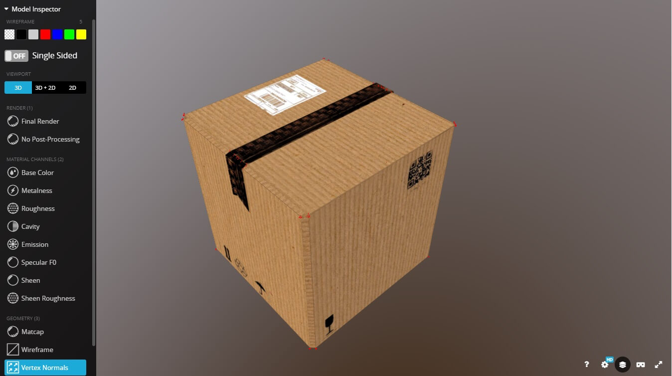 Box 300 X 300 X 300 - 3D Model by C-MES