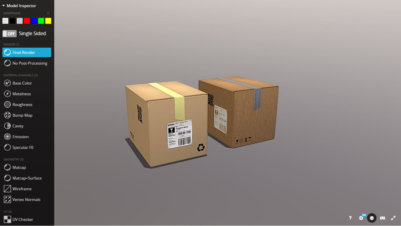 Boxes 400X300X300 - 3D Model by C-MES