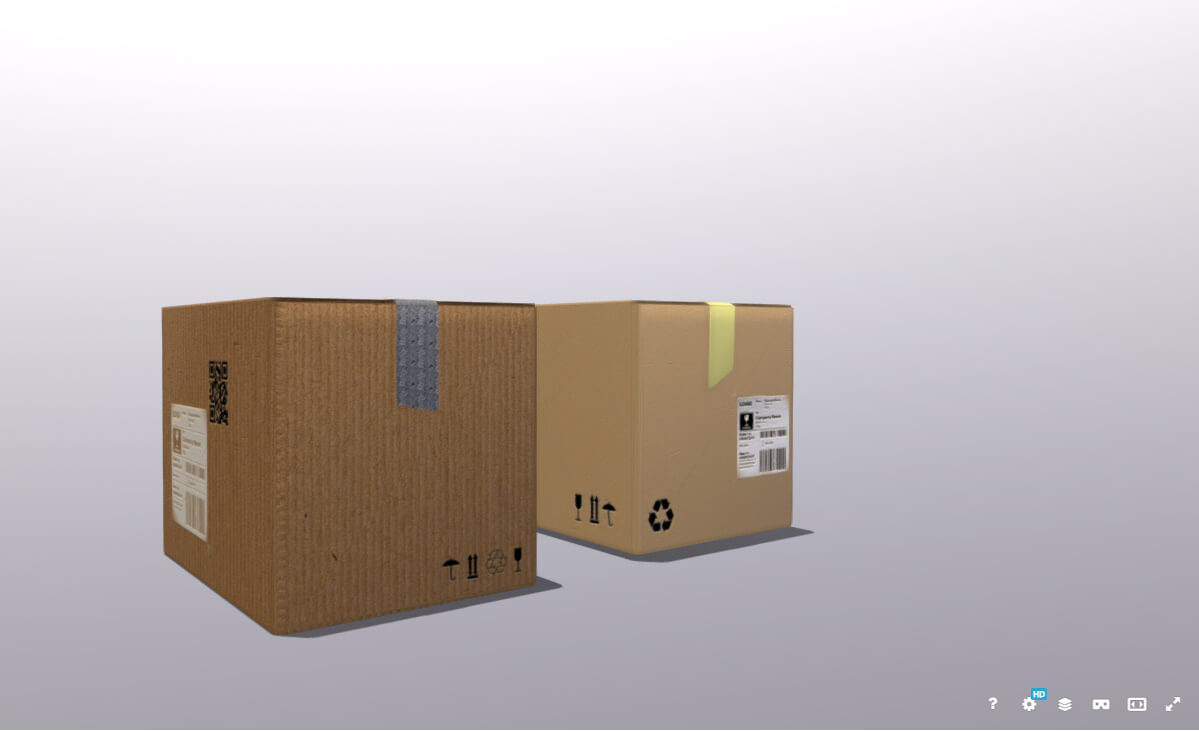 Boxes 400X300X300 - 3D Model by C-MES