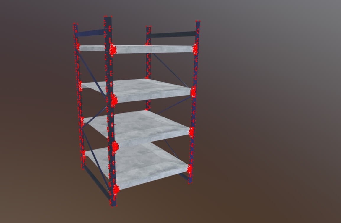 Metal Rack for Warehouse - 3D Model by C-MES