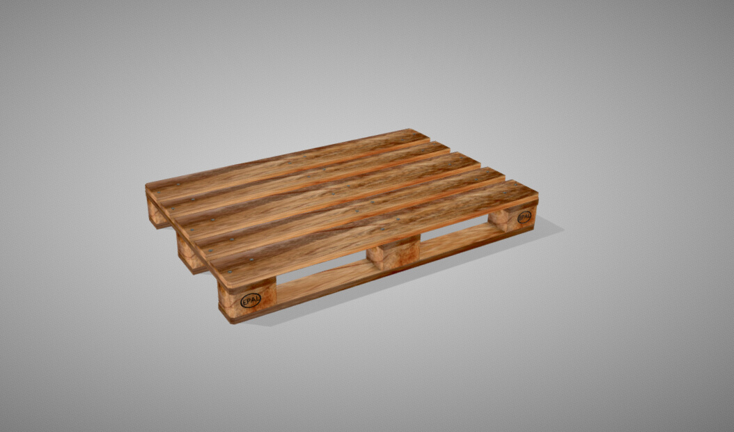 Pallet-Epal 1200x800x144. 3D Model by C-MES