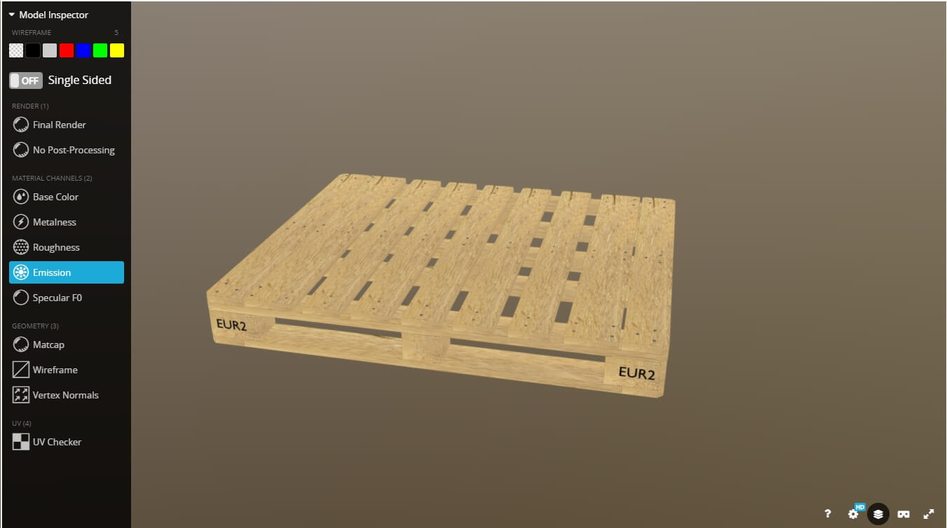 Pallet-Eur 2 3D Model by C-MES