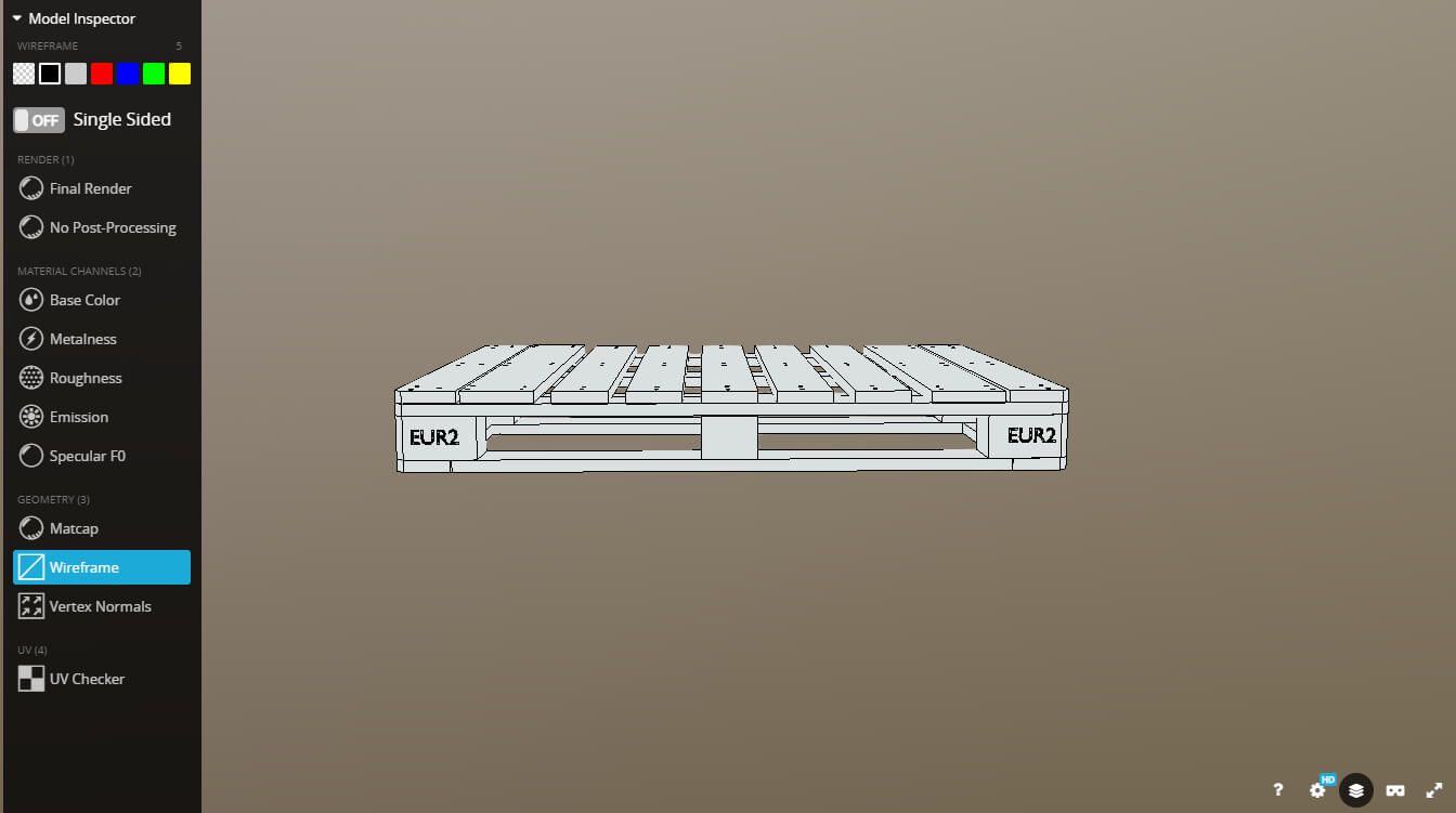 Pallet-Eur 2 3D Model by C-MES