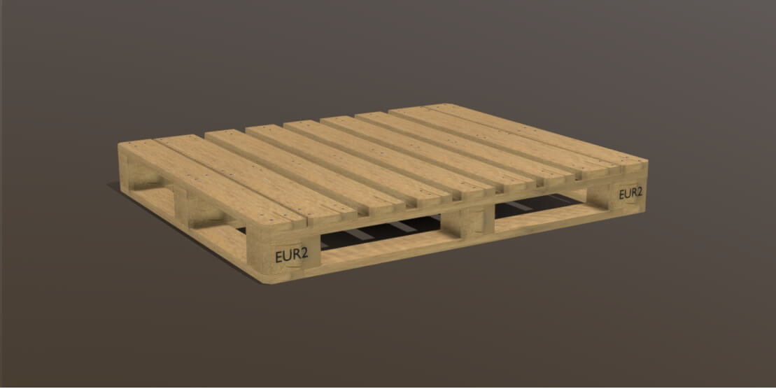 Pallet-Eur 2 3D Model by C-MES