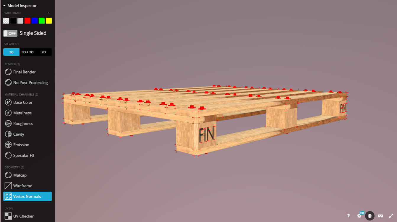 Pallet-Eur-Fin 3D Model by C-MES
