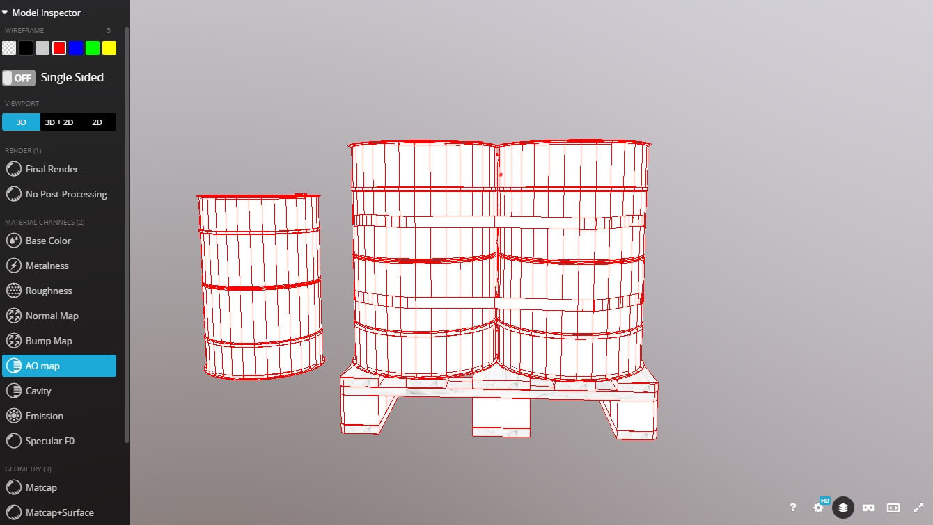 Pallet With Imperial Barrels - 3D Model by C-MES