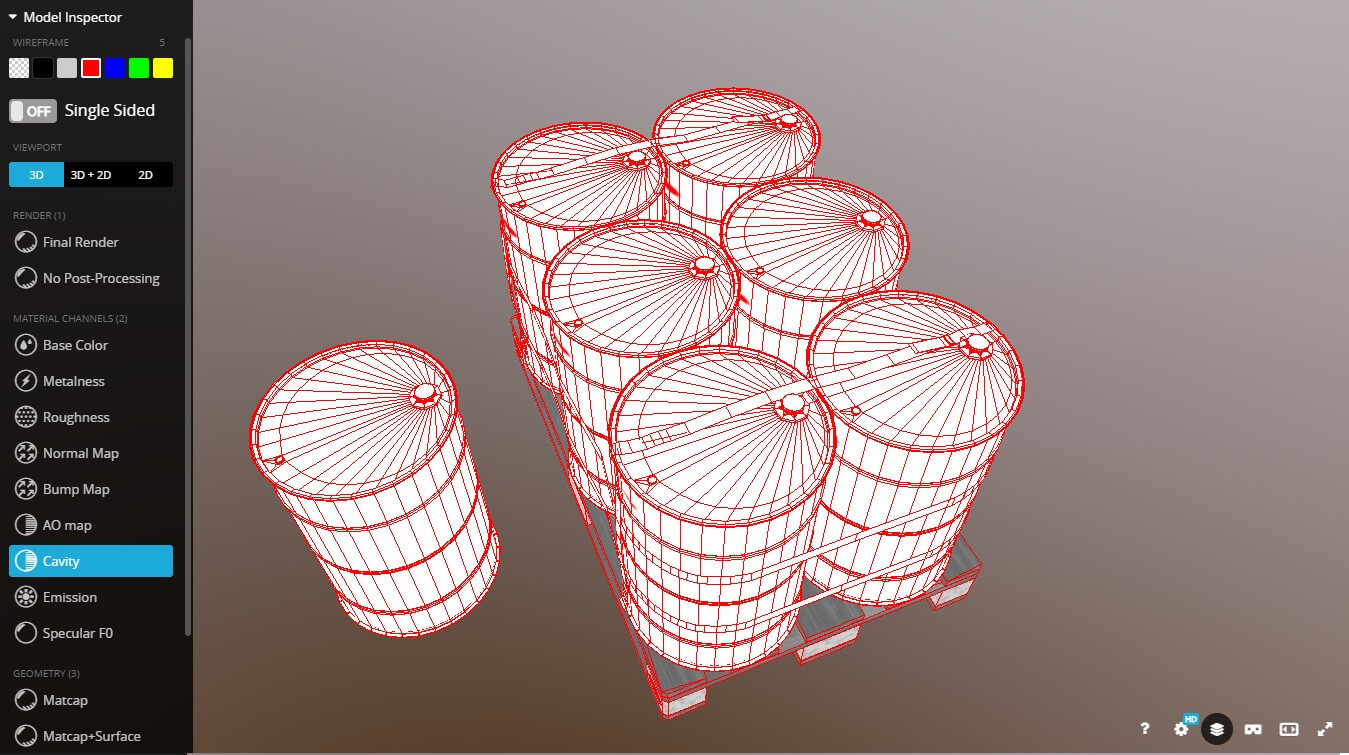 Pallet With Imperial Barrels - 3D Model by C-MES