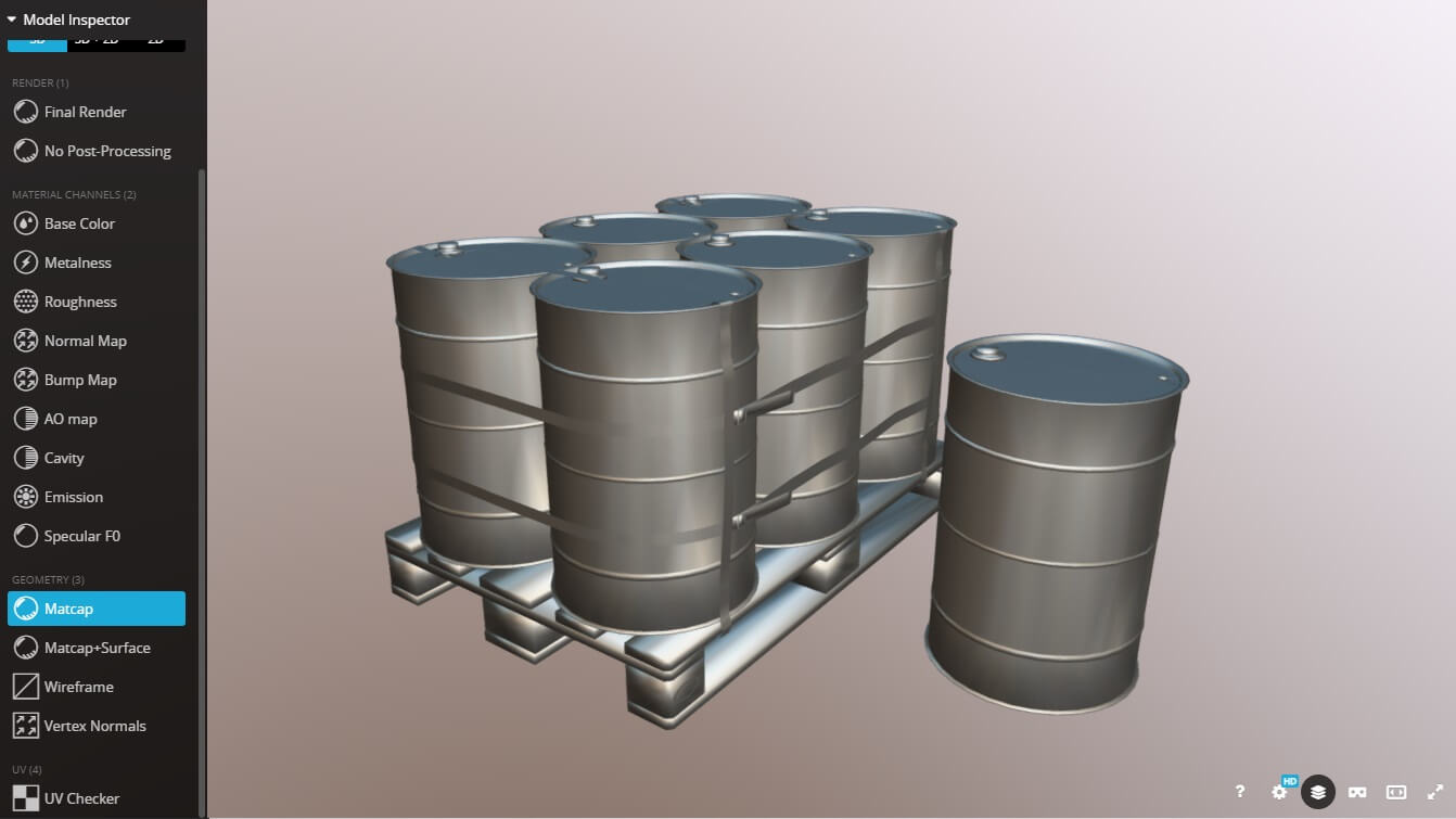 Pallet With Imperial Barrels - 3D Model by C-MES