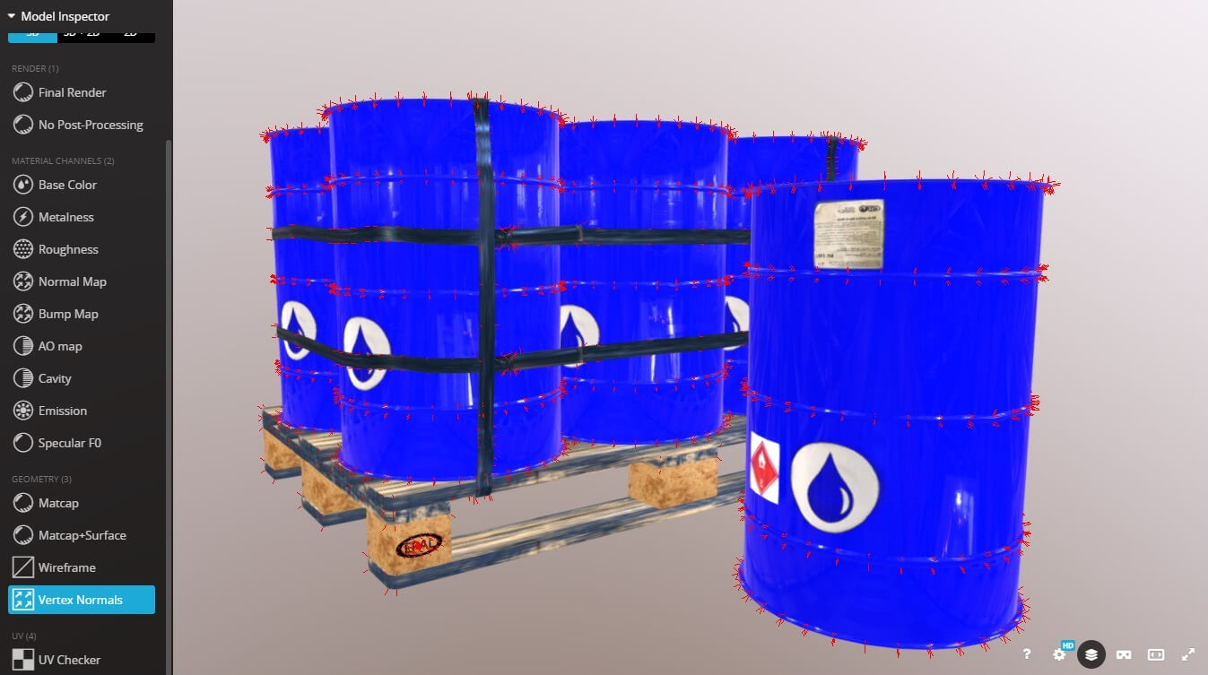 Pallet With Imperial Barrels - 3D Model by C-MES